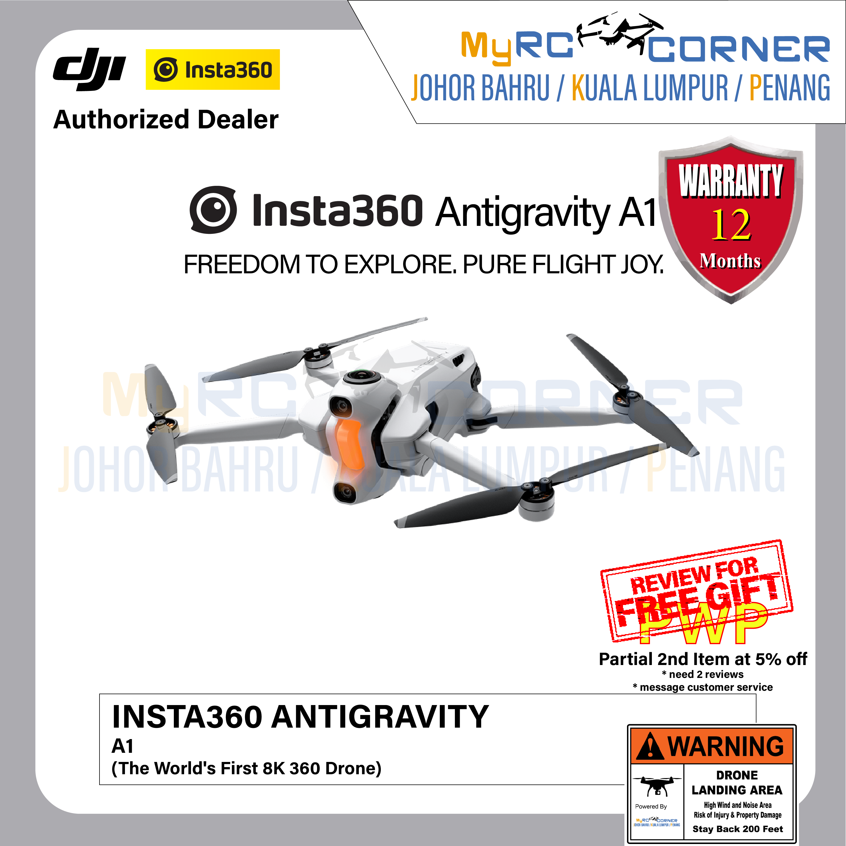 Insta360 Antigravity A1 - The World's First 8K 360° Drone – SNL Official